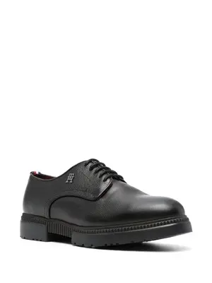 Tommy Hilfiger Leather Derby Shoes In Black - 47% Off  display picture 1