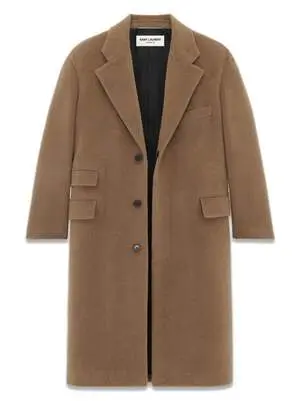 Saint Laurent Single-breasted Long Coat