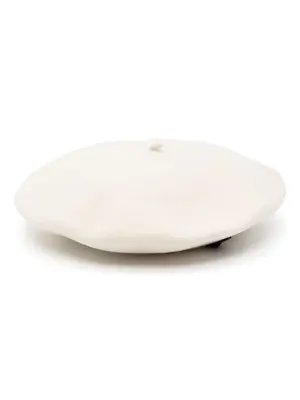 Borsalino Wool Beret - White