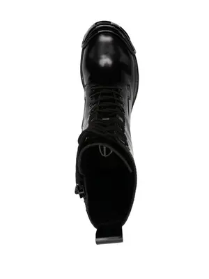 DIESEL® D-hammer D Lace-up Leather Boots - Black