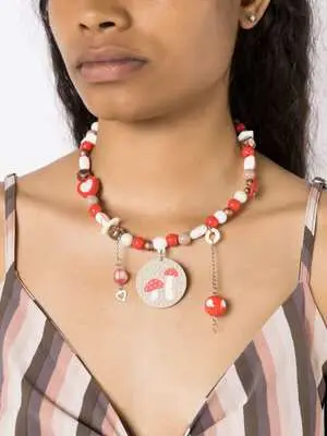 AMIR SLAMA Mushroom-pendant Necklace