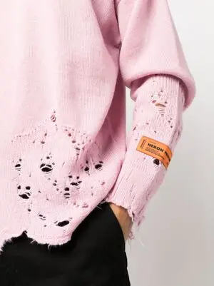 Heron Preston Logo-embroidered Wool Jumper