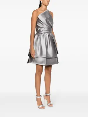 Alberta Ferretti Off-shoulder Minidress - Grey