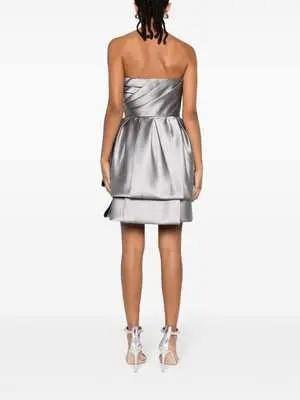 Alberta Ferretti Off-shoulder Minidress - Grey