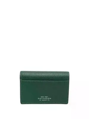 Smythson Logo-stamp Leather Wallet