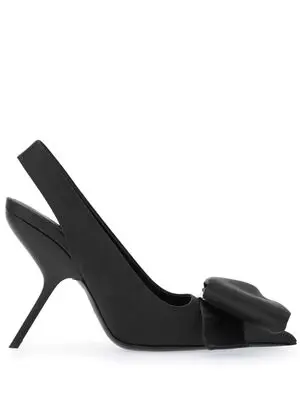 FERRAGAMO 105mm Bow Slingback Pumps