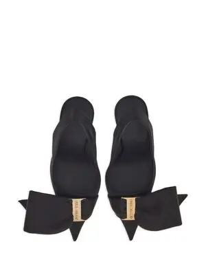 FERRAGAMO 105mm Bow Slingback Pumps
