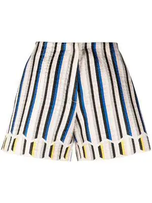 GEMY MAALOUF Striped Jacquard Shorts