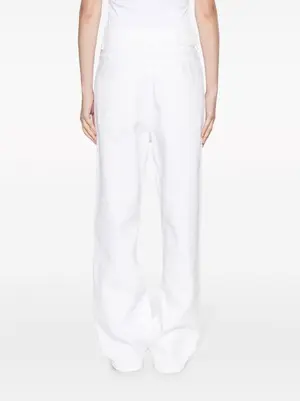 Wardrobe.NYC Low-rise Straight-leg Jeans - White