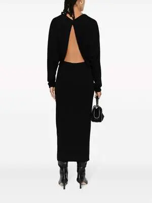 Khaite The Trina Open-back Midi Dress