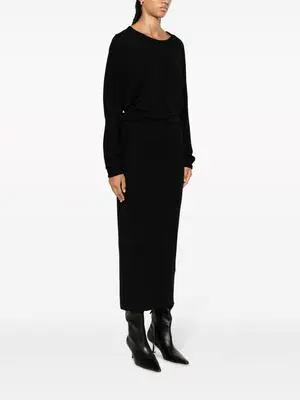 Khaite The Trina Open-back Midi Dress
