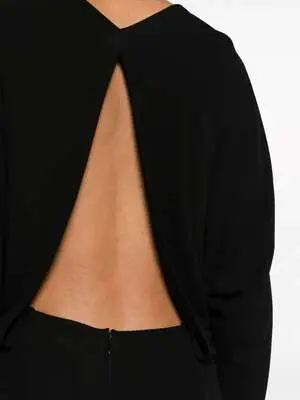 Khaite The Trina Open-back Midi Dress