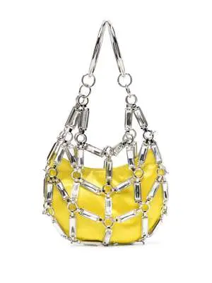 Dsquared2 Cage Crystal-embellished Bag - Yellow