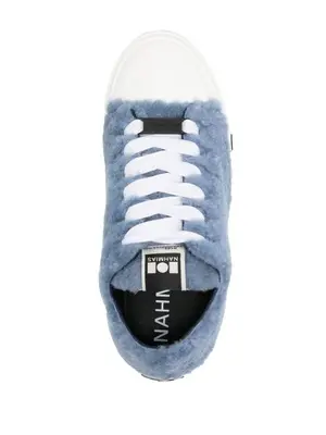 NAHMIAS Five-o Logo-patch Sneakers - Blue