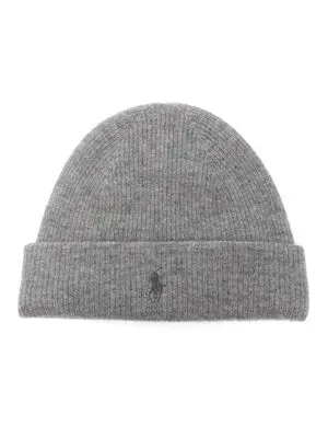 Polo Ralph Lauren Polo Pony Cashmere Beanie - Grey