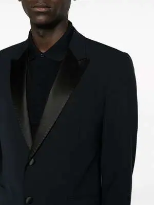 Emporio Armani Satin-trim Single-breasted Suit