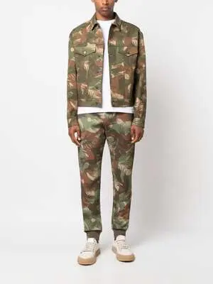 Moschino Camouflage-print Cotton Track Pants