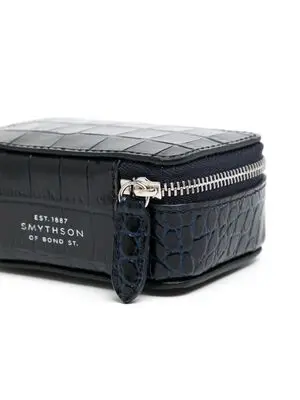 Smythson Crocodille-effect Leather Box