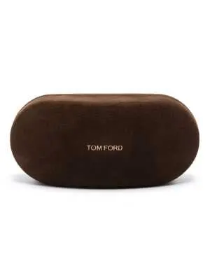 TOM FORD Tortoiseshell-effect Pilot-frame Glasses - Brown
