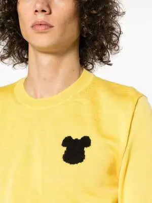 Comme Des Garçons Intarsia-knit Crewneck Jumper - Yellow
