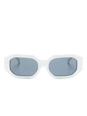 Attico Blake Rectangle-frame Sunglasses - White