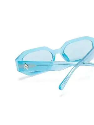 Linda Farrow X The Attico Irene Sunglasses - Blue