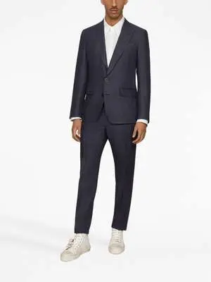 Dolce & Gabbana Linen Sicilia-fit Jacket - Blue
