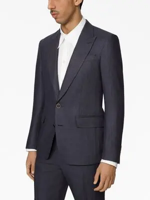 Dolce & Gabbana Linen Sicilia-fit Jacket - Blue