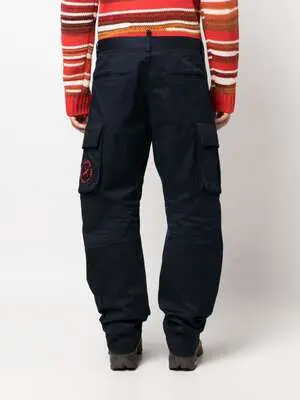 Dsquared2 Logo-print Cargo Trousers - Blue