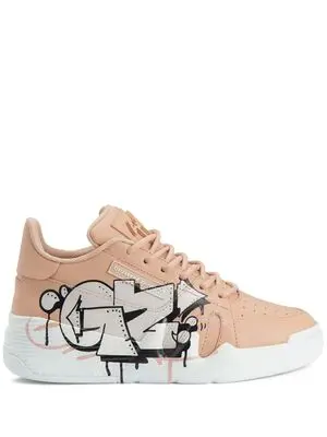 GIUSEPPE ZANOTTI Talon Graphic-print Sneakers - Neutrals