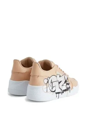 GIUSEPPE ZANOTTI Talon Graphic-print Sneakers - Neutrals