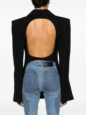 MUGLER Open-back Single-breasted Blazer