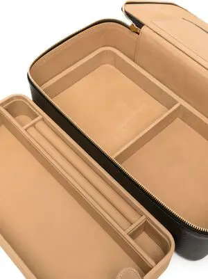 Smythson Panama Leather Jewellery Travel Case