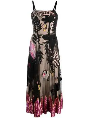 TEMPERLEY LONDON Opera Sleeveless Maxi Dress - Black