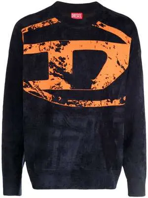 DIESEL® Logo Jacquard Chenille Sweatshirt