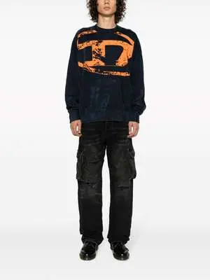 DIESEL® Logo Jacquard Chenille Sweatshirt