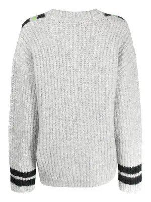 ERL Embroidered V-neck Jumper