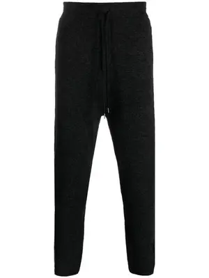 Isabel Benenato Drawstring Drop-crotch Track Pants
