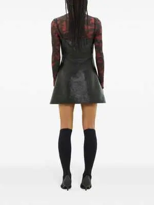 COURREGES Text-print Textured Minidress