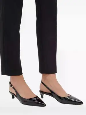 Dolce & Gabbana 40mm Patent Slingback Pumps - Black