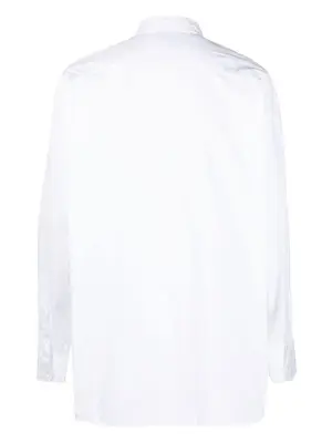 Comme Des Garçons Logo-patch Cotton Shirt