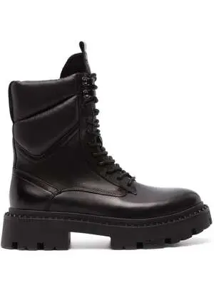 Ash Lace-up Combat Boots