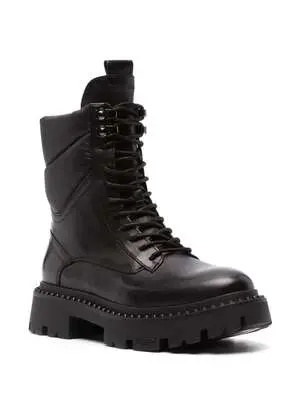 Ash Lace-up Combat Boots