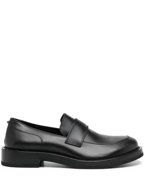 Valentino Garavani Logo-debossed Leather Loafers
