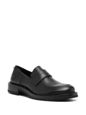 Valentino Garavani Logo-debossed Leather Loafers