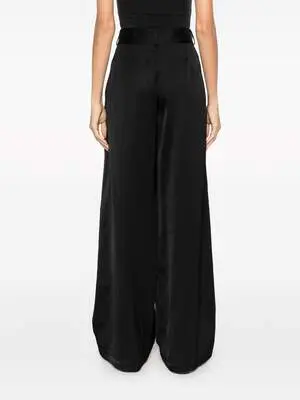 JIL SANDER High-waisted Wide-leg Trousers - Black