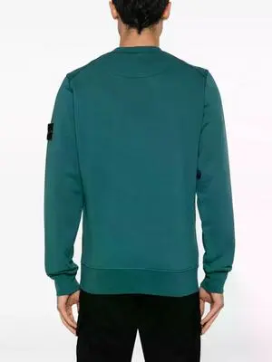 Stone Island Compass-patch Cotton Sweatshirt