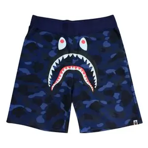 A BATHING APE Camo Shark Sweat Shorts