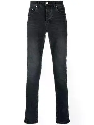 PURPLE BRAND Straight-leg Jeans With Logo Patch
