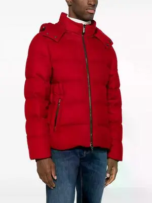 MOORER Brett Hooded Down Jacket - Red